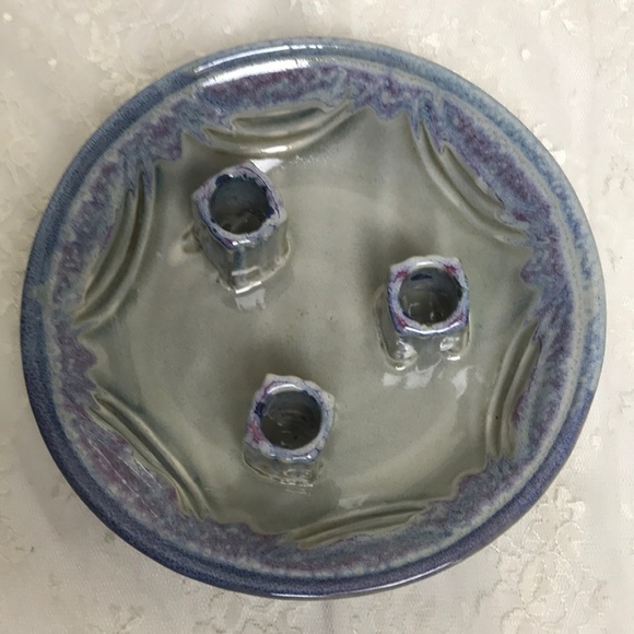Bay Pottery | Accents | Vintage Bay Pottery Three Candle Holder | Poshmark